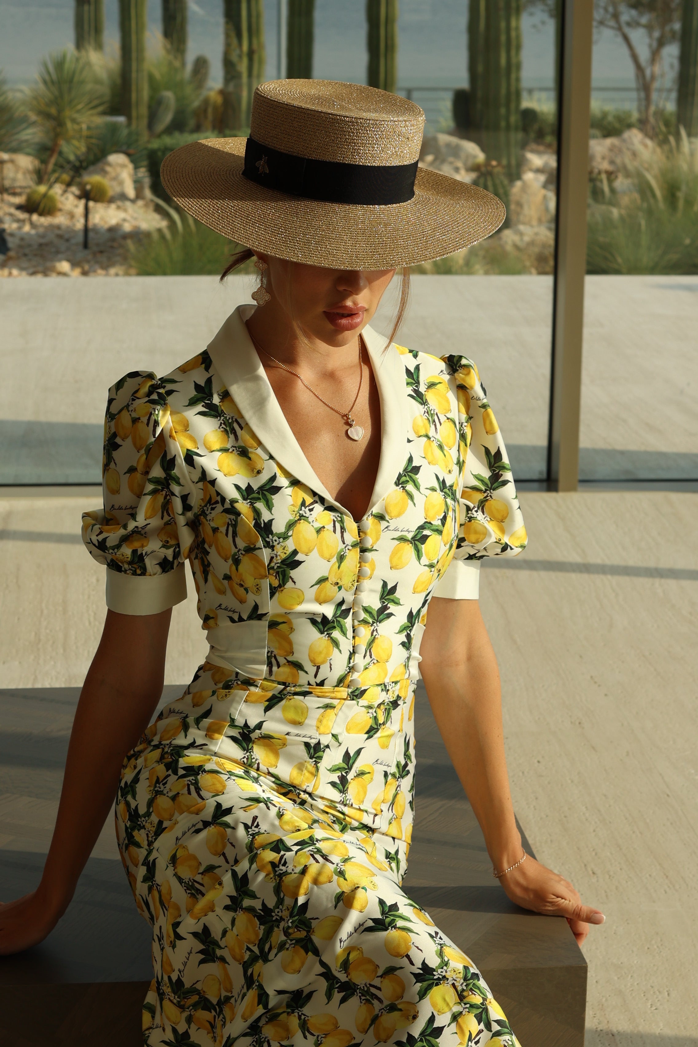 Colette Lemon Grove Midi Dress – Bendita Boutique